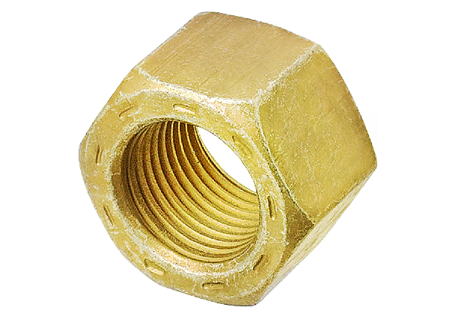 1-8 L9 HEX NUTS YELLOW CAD| U-Bolt-It